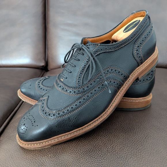 Allen Edmonds | Shoes | Allen Edmonds Black Leather Brogue Oxfords ...